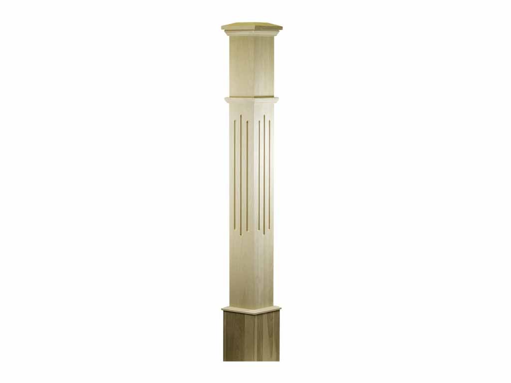 Stair Post - 4 1/2" Fluted